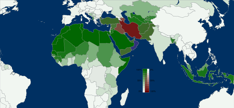 World Map Of Islamic Countries - United States Map